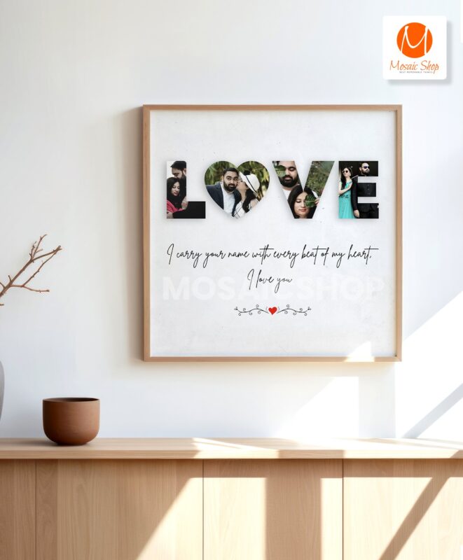 Personalised Couple LOVE Portrait | Special for Anniversary, Valentine ...