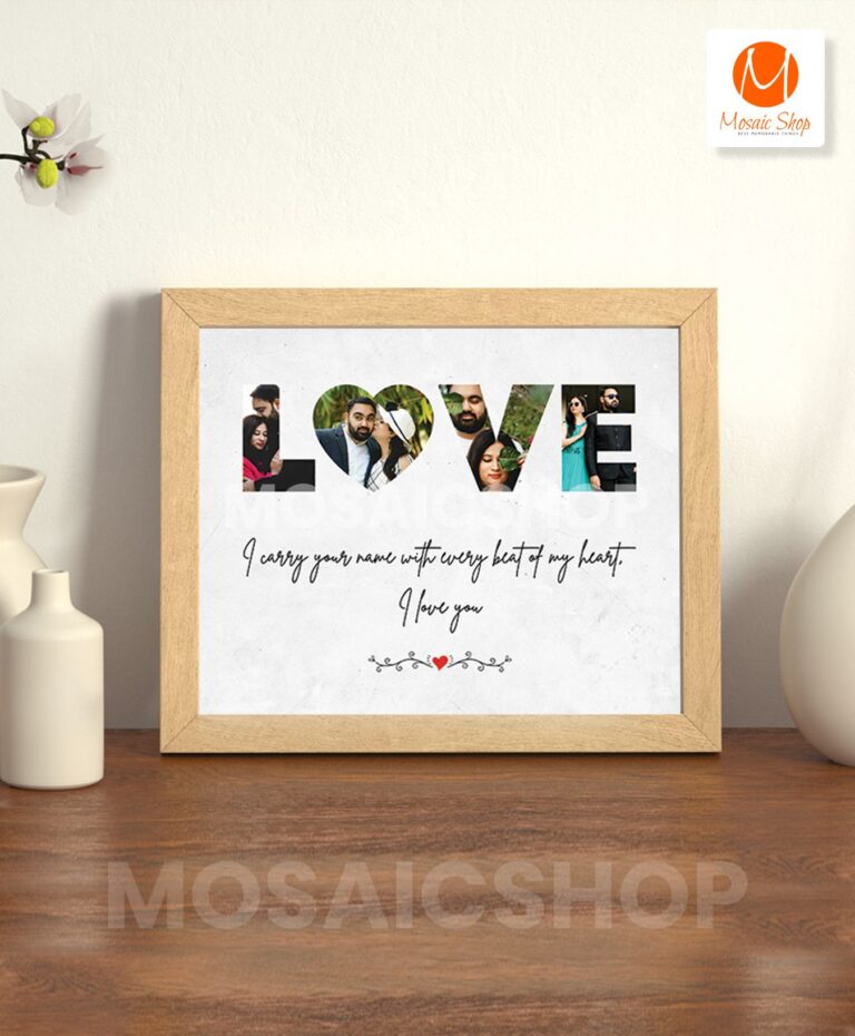 Personalised Couple LOVE Portrait | Special for Anniversary, Valentine ...